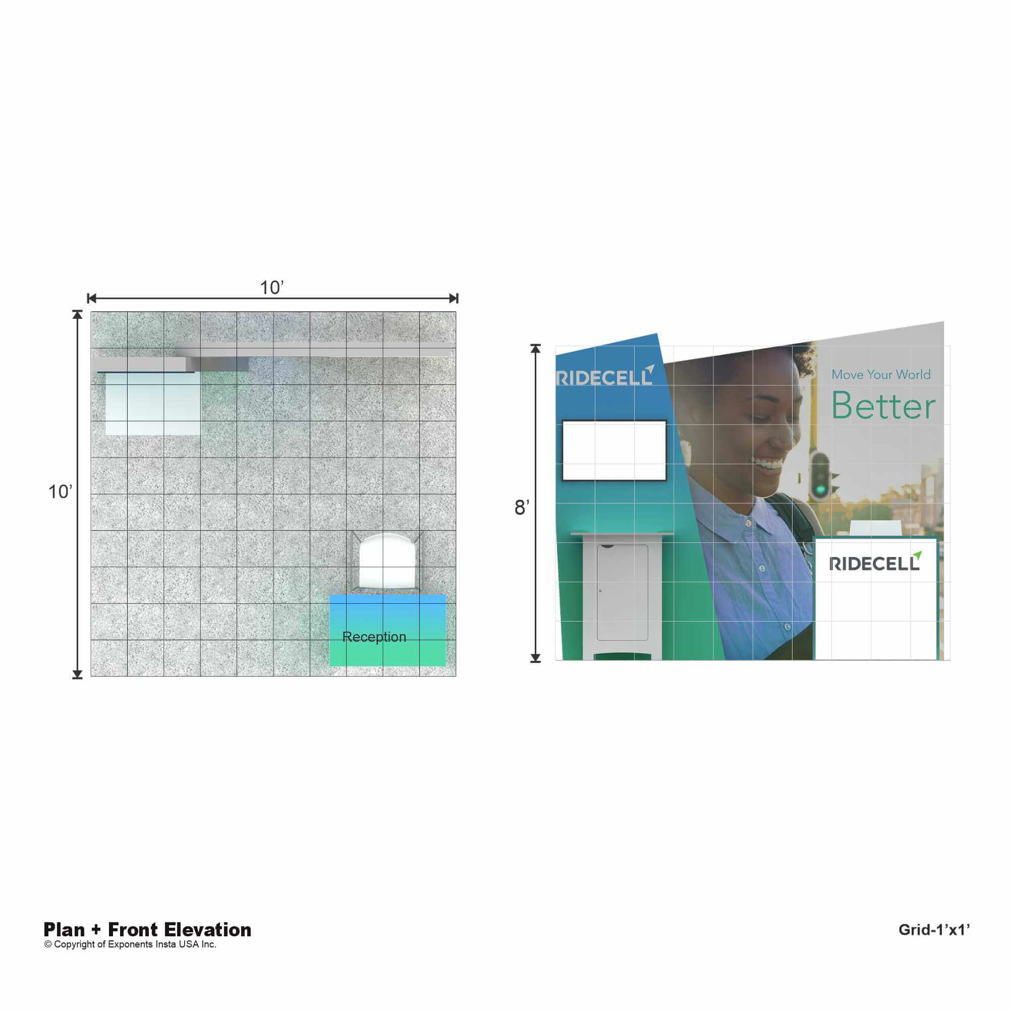 Budget-friendly 10x10 trade show booth designs | RCR1010 09