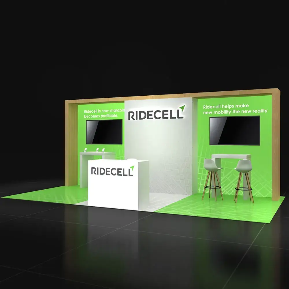 10x20 Trade Show Display Rentals RLU1020 77 | Exponents