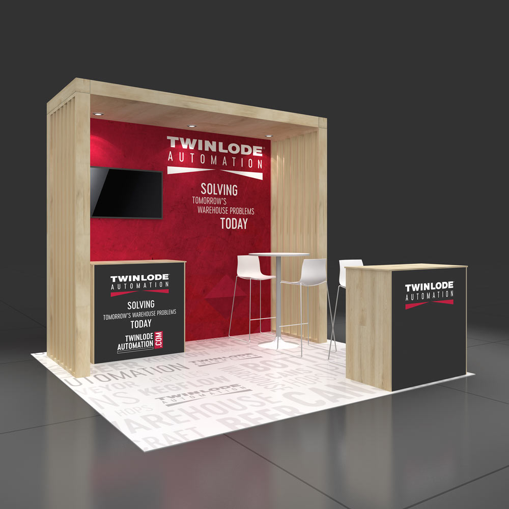 Top-quality 10x10 trade show rental booths San Diego | RLU1010 34