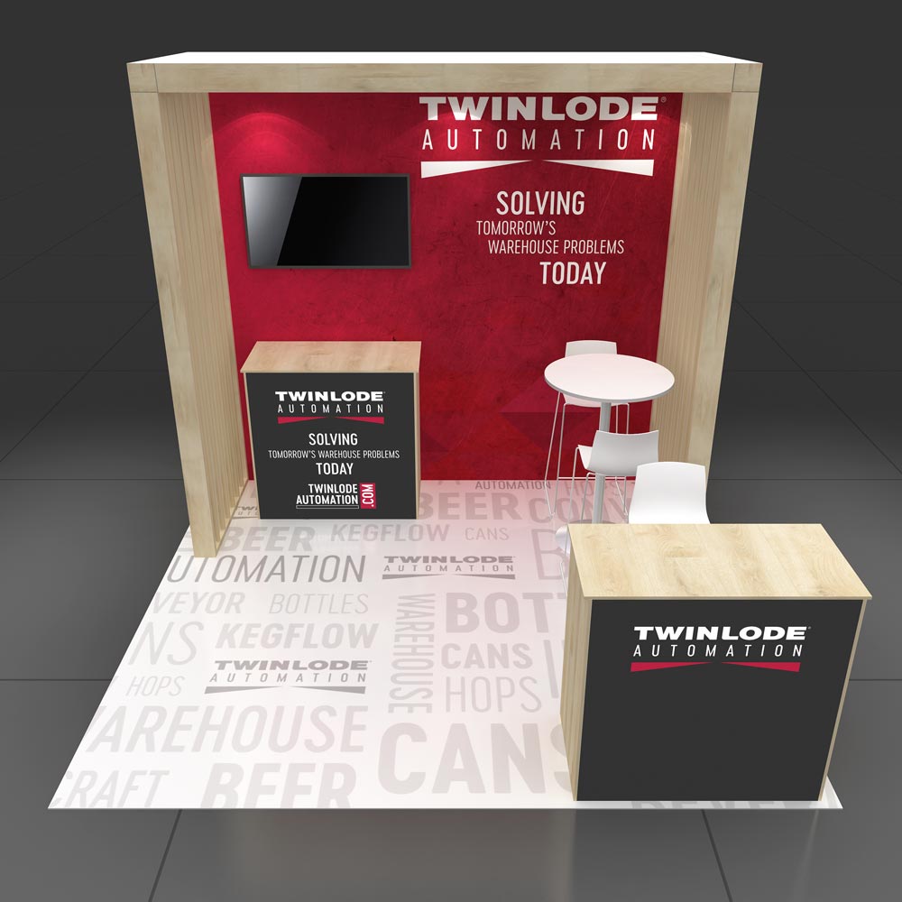 Top-quality 10x10 trade show rental booths San Diego | RLU1010 34