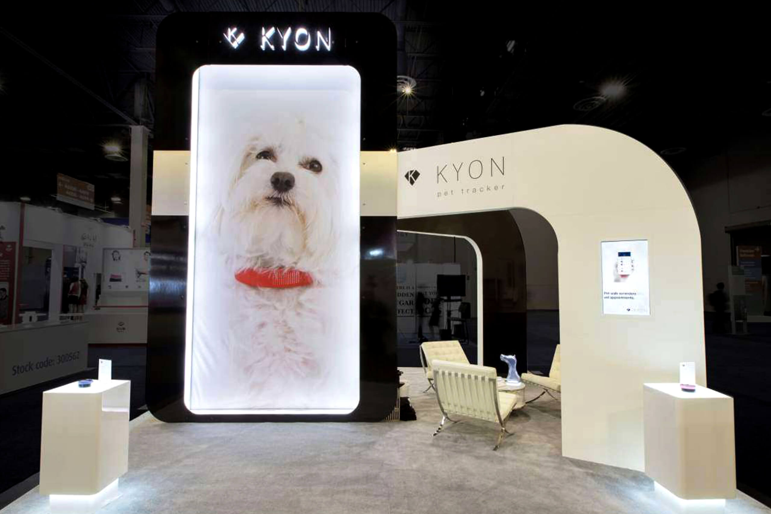 Kyon’s rental booth at CES
