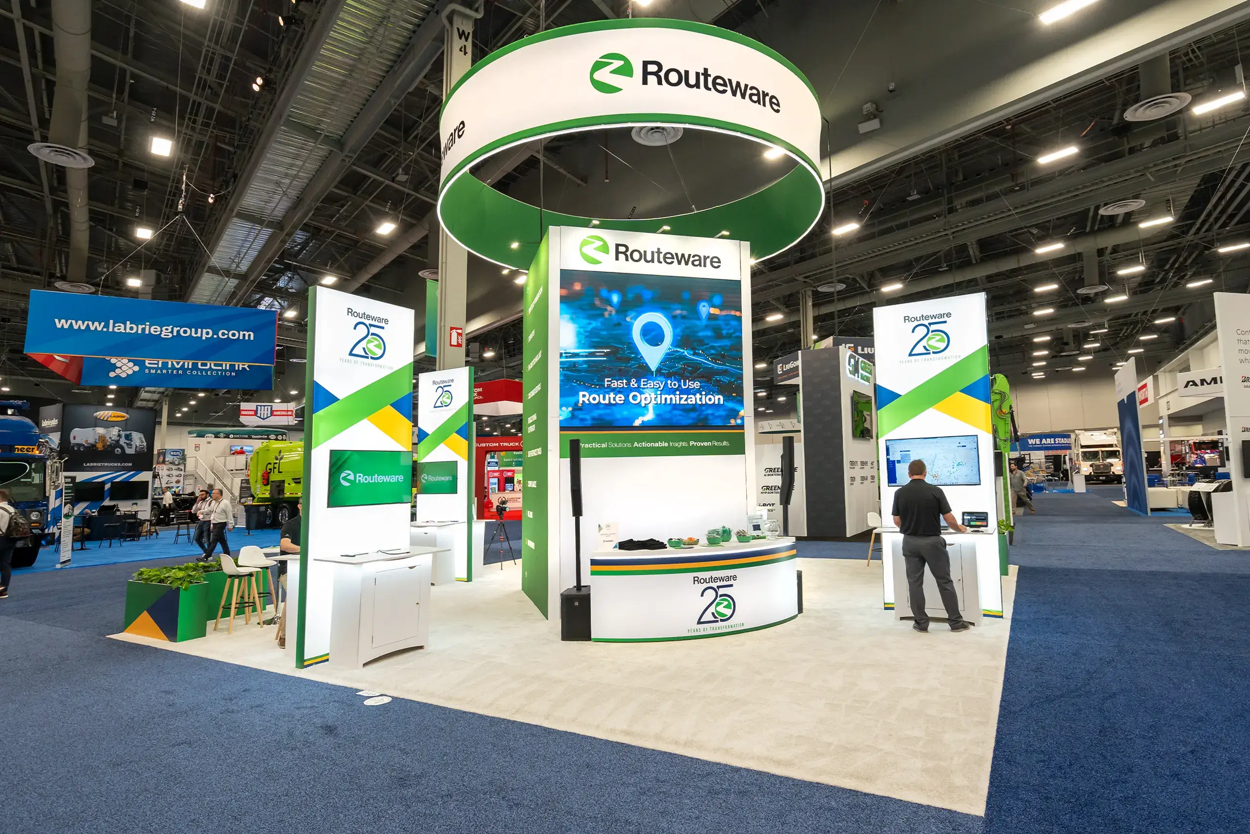 30×30 Trade Show Booth Rentals | Turnkey Booth Designs